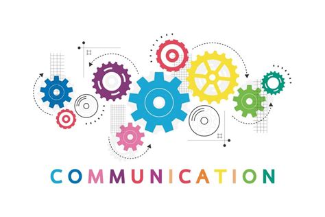 Premium Vector Vector Illustration Of A Communication Concept The Word Communication With