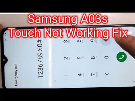 How To Fix Samsung Galaxy A03s Touch Not Working Problem Fix Solution