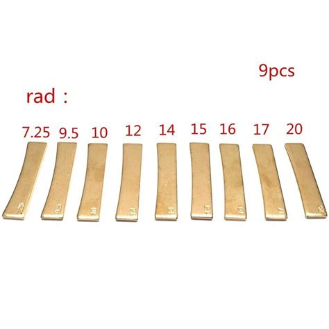 기타 반경 지판 프렛 프레스 Caul Insert 기타 루티에 Diy 도구 기타 부품 액세서리 9 가지 크기 2