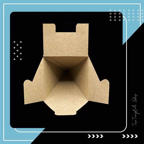Pyramid Box Template T Box Template Candy Box Template Cookies