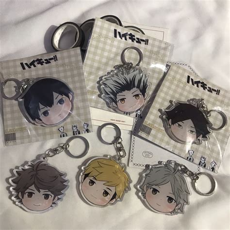 Gantungan Haikyuu Keycain 2 Sided Keychain Shopee Malaysia