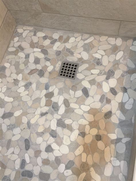 Anatolia Tile Sunset Impressions Pebble Mosaic Shower Floor Shower