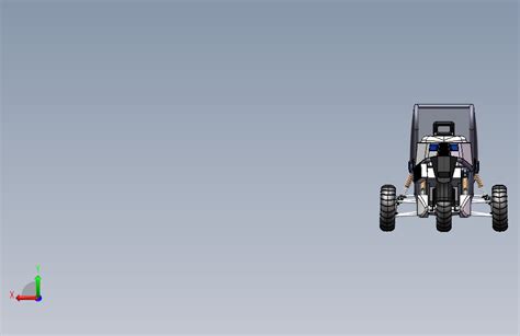 单座倒三轮电动车 Solidworks 2013 模型图纸下载 懒石网