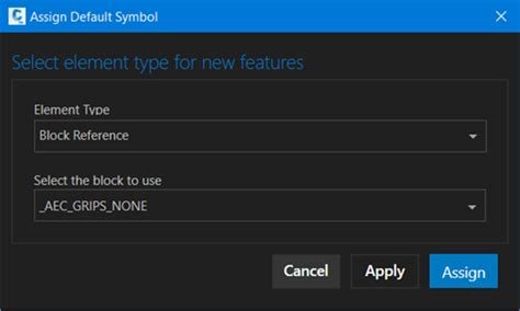 Assign Default Symbol User InterfaceArcGIS For AutoCAD Documentation