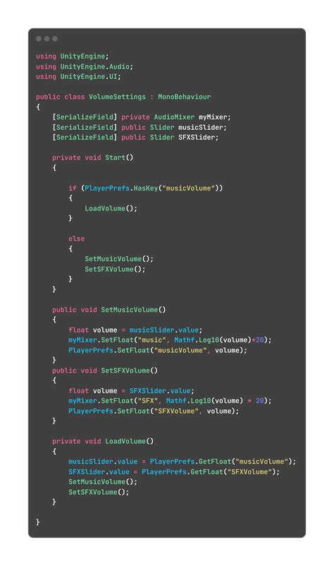 Problem With Setting The Volume Unity Engine Unity Discussions