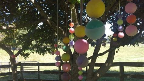 Colourful Balls In Tree Using Stockings Color Tree Ball