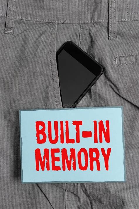Handwriting Text Writing Built In Memory Concept Meaning Device Or