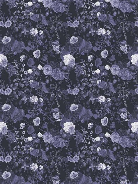 Midnight Garden Wc Moonlight Wallcovering Fabricut Contract