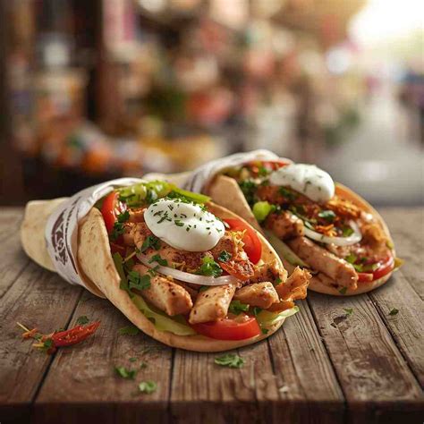 Mini Chicken Shawarma Wraps Cooking Kart