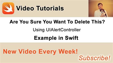 Uialertcontroller Are You Sure You Want To Delete This Youtube