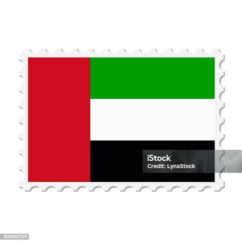 아랍 에미리트 연합국 우표 흰색 배경에 고립 된 아랍 에미리트 국기와 엽서 벡터 그림 고무도장에 대한 스톡 벡터 아트 및 기타 이미지 고무도장 국기 기 Istock