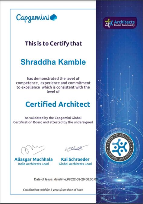 Shraddha Kamble On Linkedin Insightsanddata Capgemini L1architect