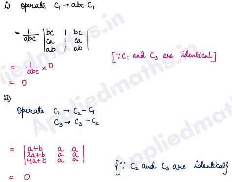 Class CBSE Applied Maths Determinants Exercise