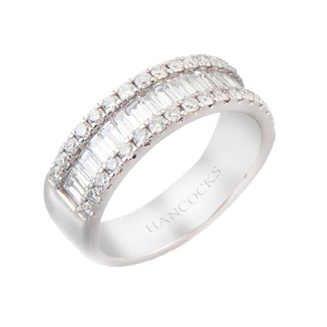 Baguette And Brilliant Cut Diamond Wedding Ring Hancocks Jewellers