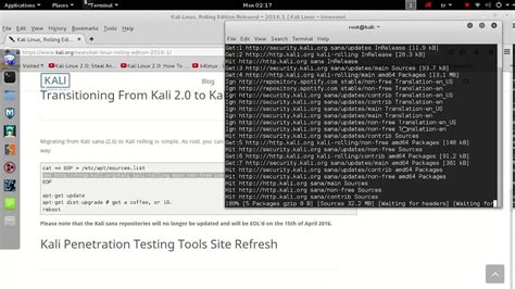 Upgrading Kali Linux To Rolling Distribution