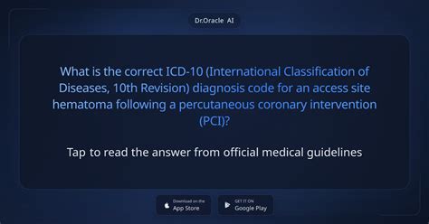What Is The Correct Icd 10 International Classification Of Diseases