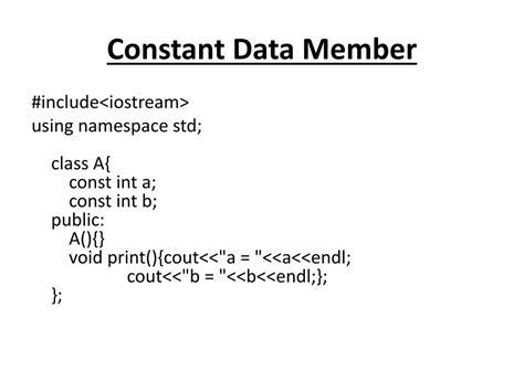 PPT Initialization List In C PowerPoint Presentation Free Download ID