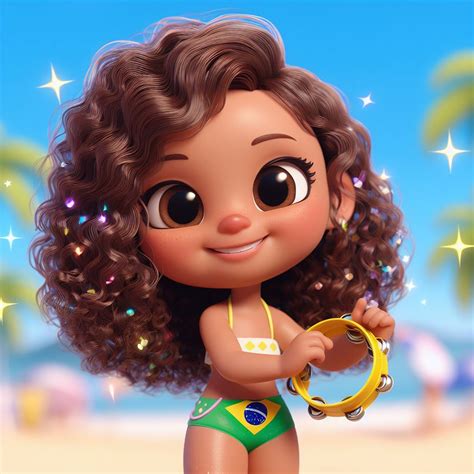 Download Ai Generated Brazilian Girl Royalty Free Stock Illustration