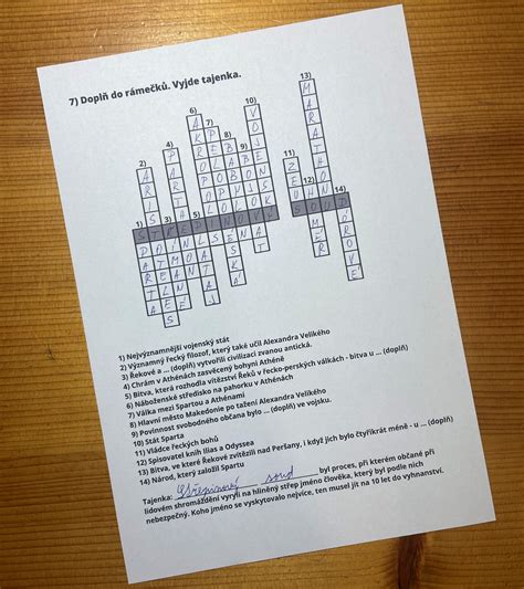 Pracovní list Starověké Řecko Dějepis UčiteléUčitelům cz
