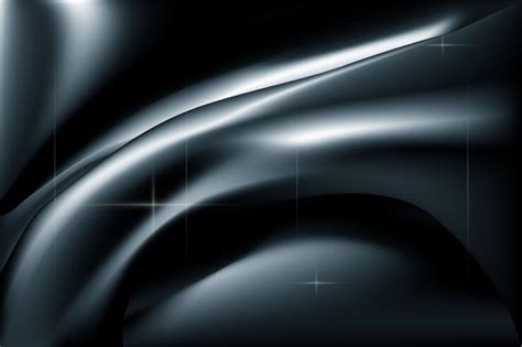 현실적인 광택 검정색 배경 무료 벡터