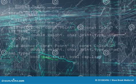 Animation Of World Map And Data Processing Over Server Room Stock Footage Video Of Digital