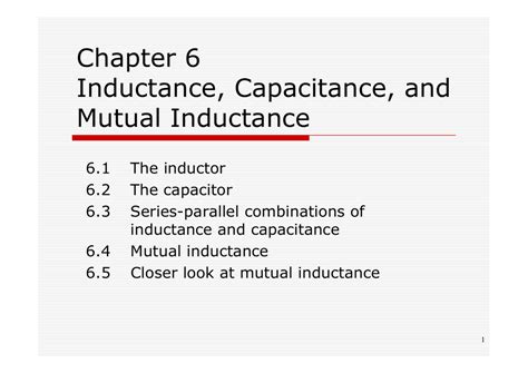 Chapter 6 Inductance Capacitance And Mutual Inductance