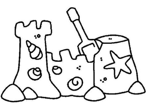 Coloriage Château de Sable 3 télécharger et imprimer gratuit sur