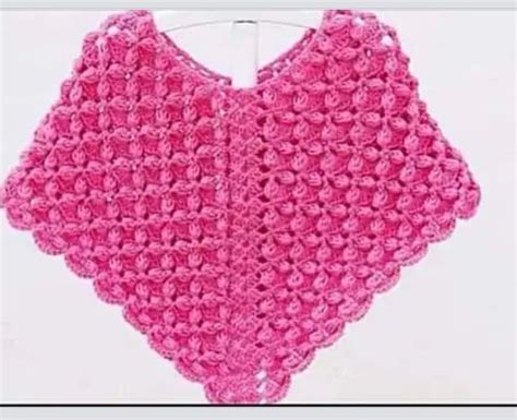 Crochet Girls Poncho With Star Stitch Very Easy And Quick