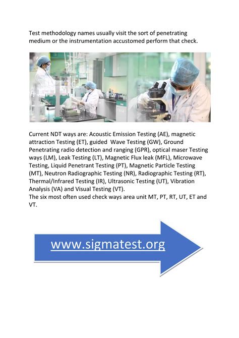 WHAT IS NDT OR NON DESTRUCTIVE LAB TESTING PDF