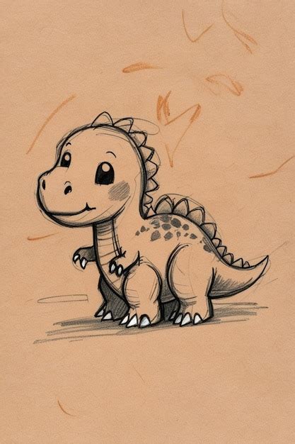 8000 Cute Dinosaur Sketch Pictures