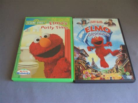 Sesame Street Elmo Dvd Lot Elmo In Grouch Grelly Usa