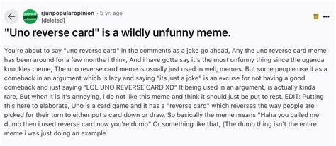 What Is The Uno Reverse Card Meme