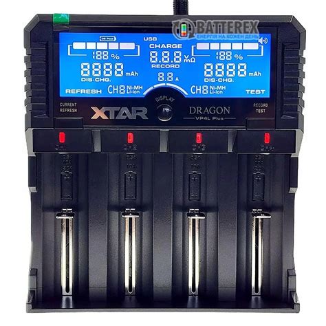 Зарядний пристрій XTAR VP4L Plus Dragon із тестером внутрішнього опору