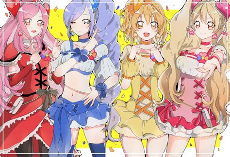 Higashi Setsuna Momozono Love Cure Peach Yamabuki Inori Aono Miki
