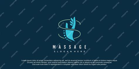 Premium Vector Massage Logo With Creative And Unique Design Concept