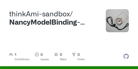 Github Thinkami Sandbox Nancymodelbinding Sample