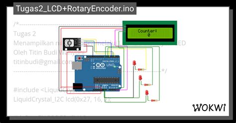 Tugas Lcd Rotaryencoder Ino Wokwi Esp Stm Arduino Simulator