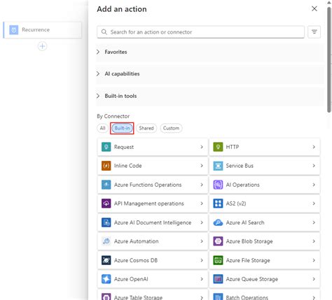 ワークフローにトリガーまたはアクションを追加する Azure Logic Apps Microsoft Learn