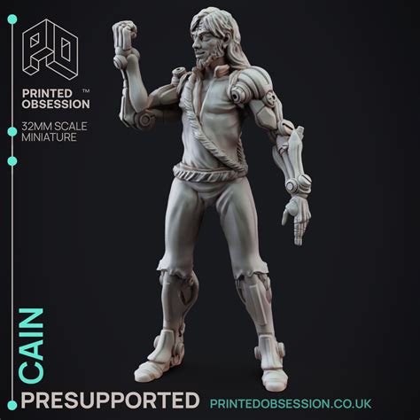 3d File Cain Scp Presupported Illustrated And Stats 32mm Scale