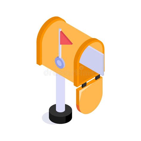 Mailbox With A Notification Representing Incoming Messages Or Alerts Stock Vector Mailbox With A Notification Representing Incoming Messages Or Alerts Stock Vector