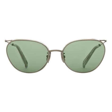 Céline Metal Frame 11 Sunglasses In Metal With Glitter Lenses