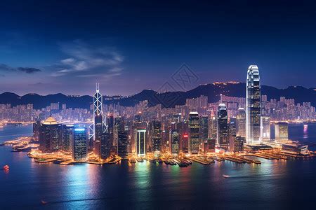 夜晚的香港高清图片下载 正版图片600153690 摄图网