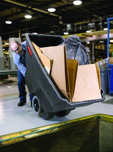 Rubbermaid Commercial Products Tilt Dump Truck 2100 Lbs 1 Cubic Yard