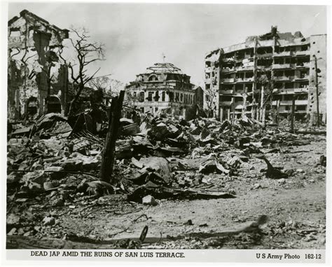 Dead Japanese Soldier Lying In Debris Manila The Digital Collections