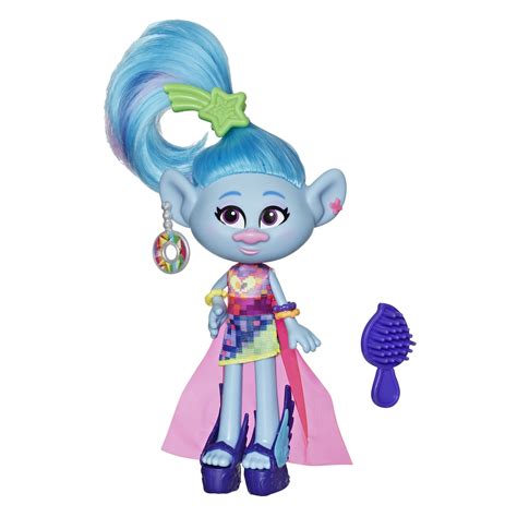 Dreamworks Trolls Glam Chenille Fashion Doll Includes Dress And Shoes