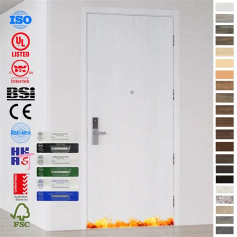 باب مقاوم للحريق، باب خشبي Hpl معتمد من أستراليا للفنادق