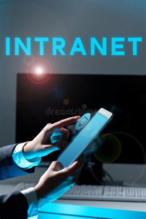 Conceptual Caption Intranet Internet Concept Local Or Restricted Communications Network