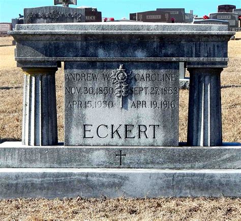 Andrew W Eckert 1850 1930 Find A Grave Memorial