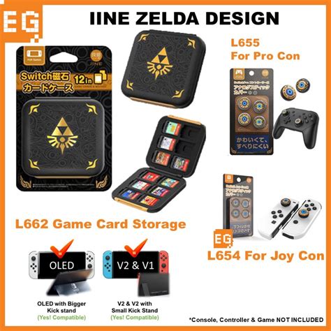 Iine Switch Oled Thumb Grip Analog Cap Game Card Storage Pro Con Ps4