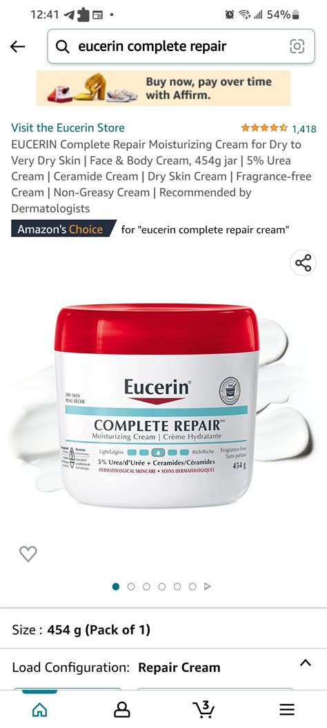 Anybody Tried Eucerin Complete Repair For Face Any Review Rcanskincare